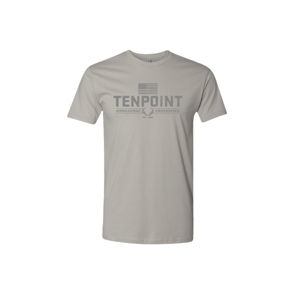 American Built Tee, Grey - TenPoint